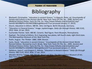 Ancient greece museum_final_gillian_carolyn_rebekah | PPT