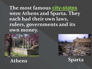 Ch1.1-Ancient Greece Civilization for Gr. 7 | PPT | Free Download
