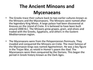 Early Greek Civilization Section 1 | PPT