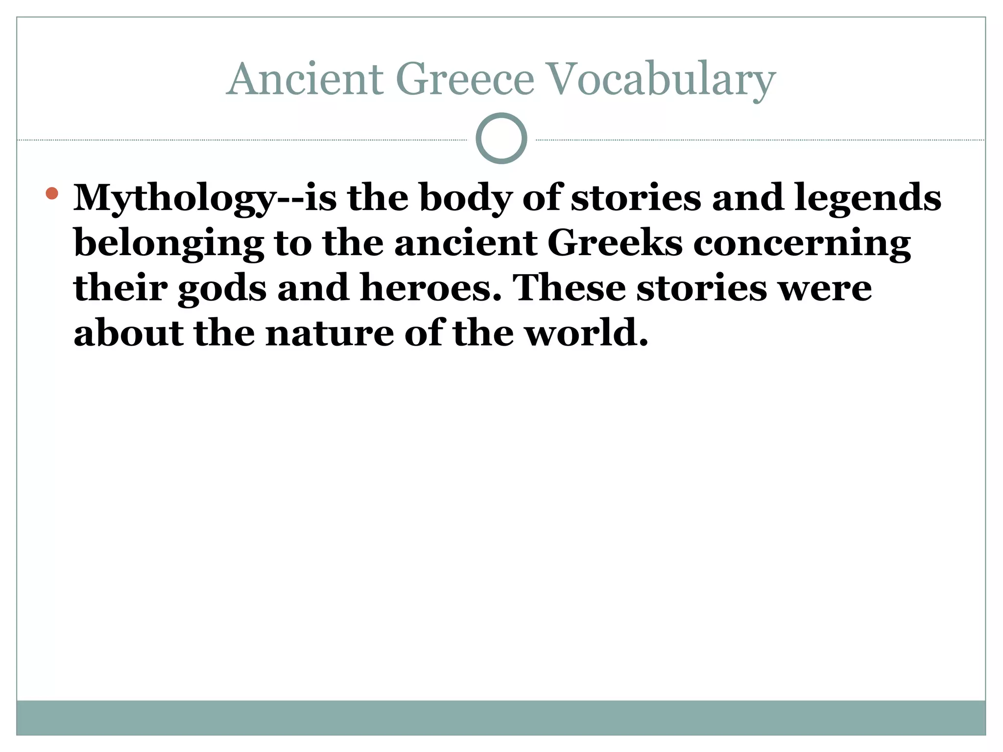 Ancient greece vocab | PPT