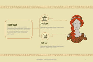 GRIEGO ANTIGUO. presentación Infografica sobre dioses | PPTX