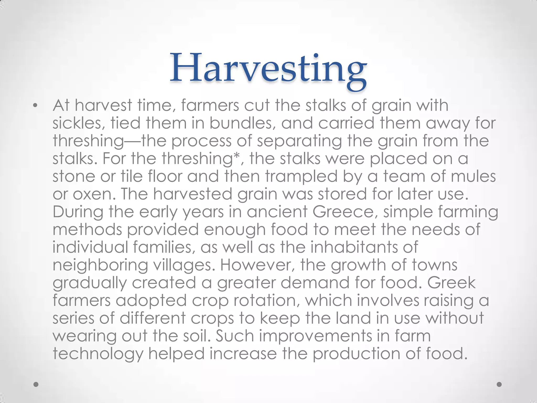 Ancient greek agriculture | PPT