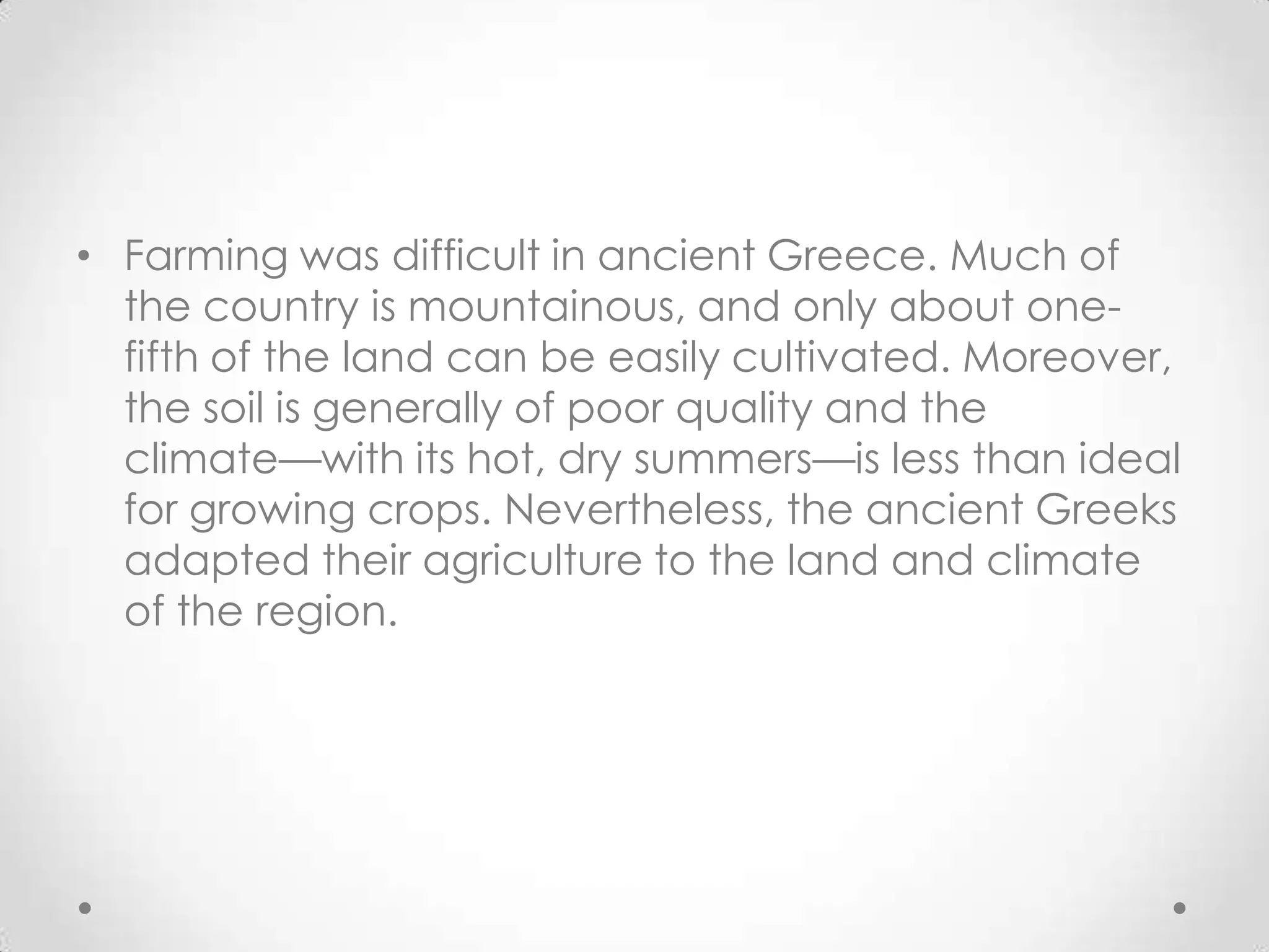Ancient greek agriculture | PPT