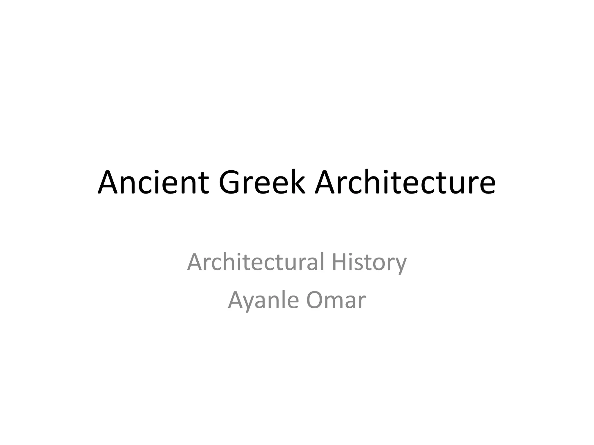 ancient greek architecture.ppt