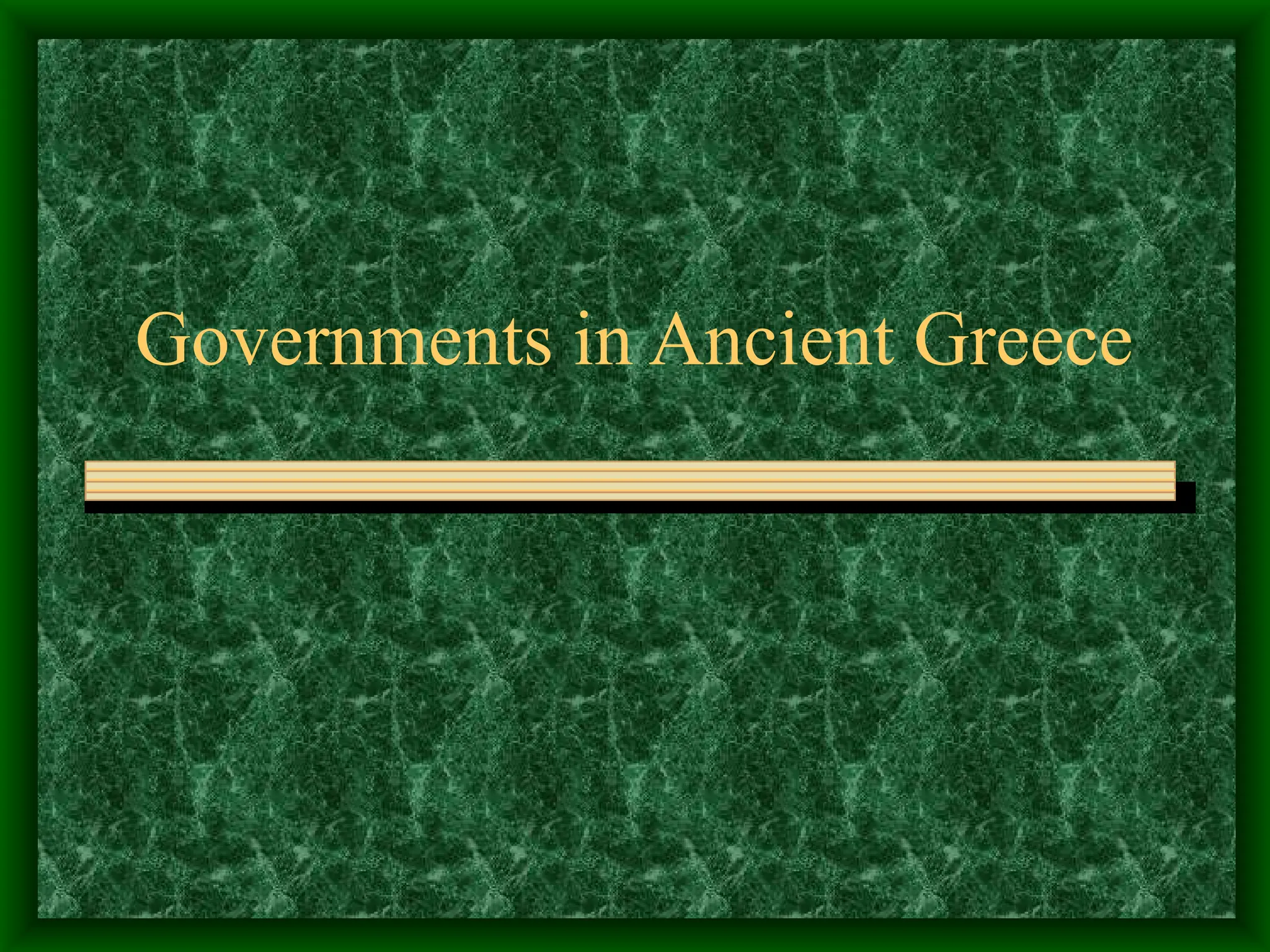 Ancient Greek art and Architecture governance | PPT