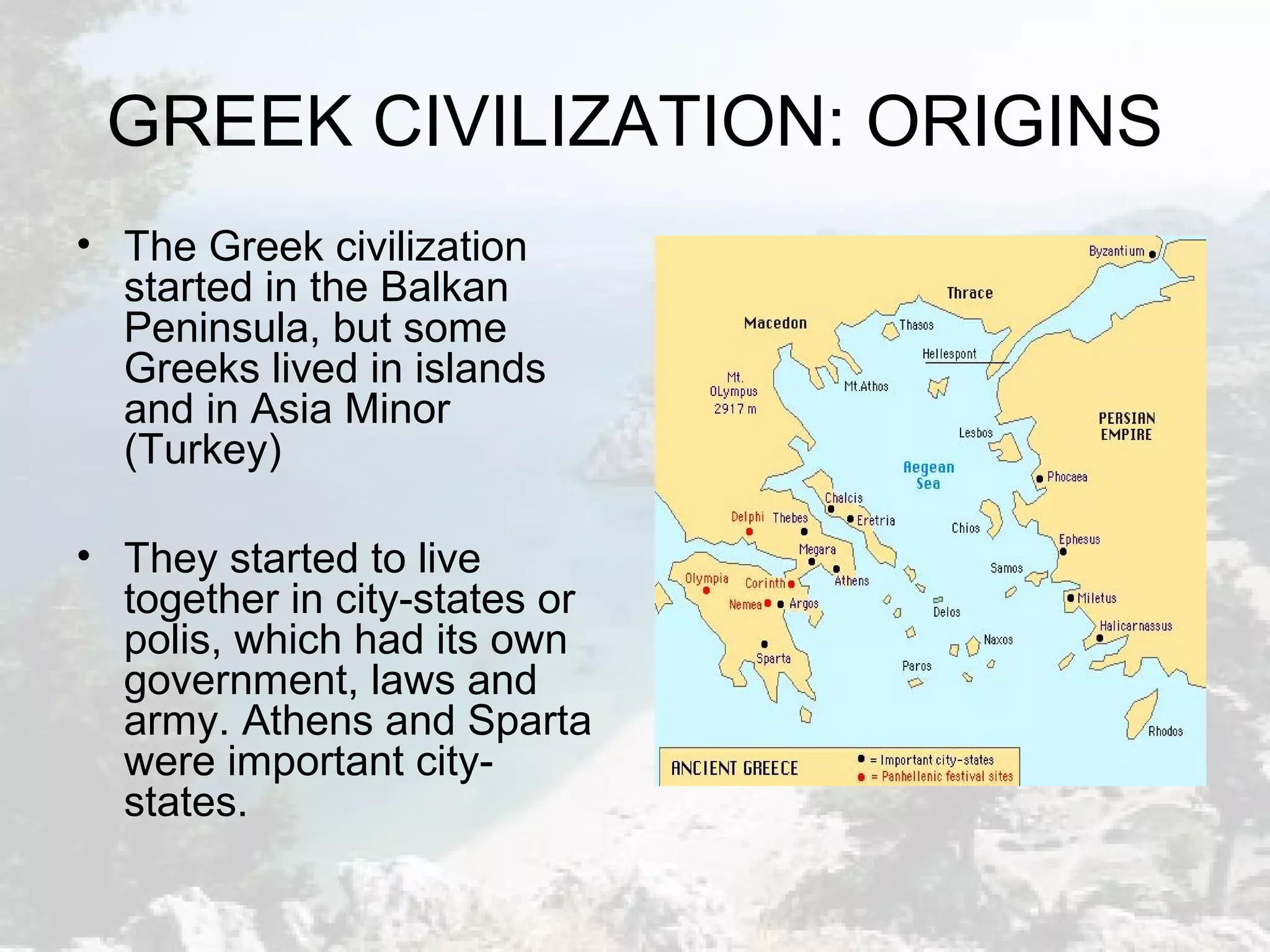 Ancient greek civilization | PPT