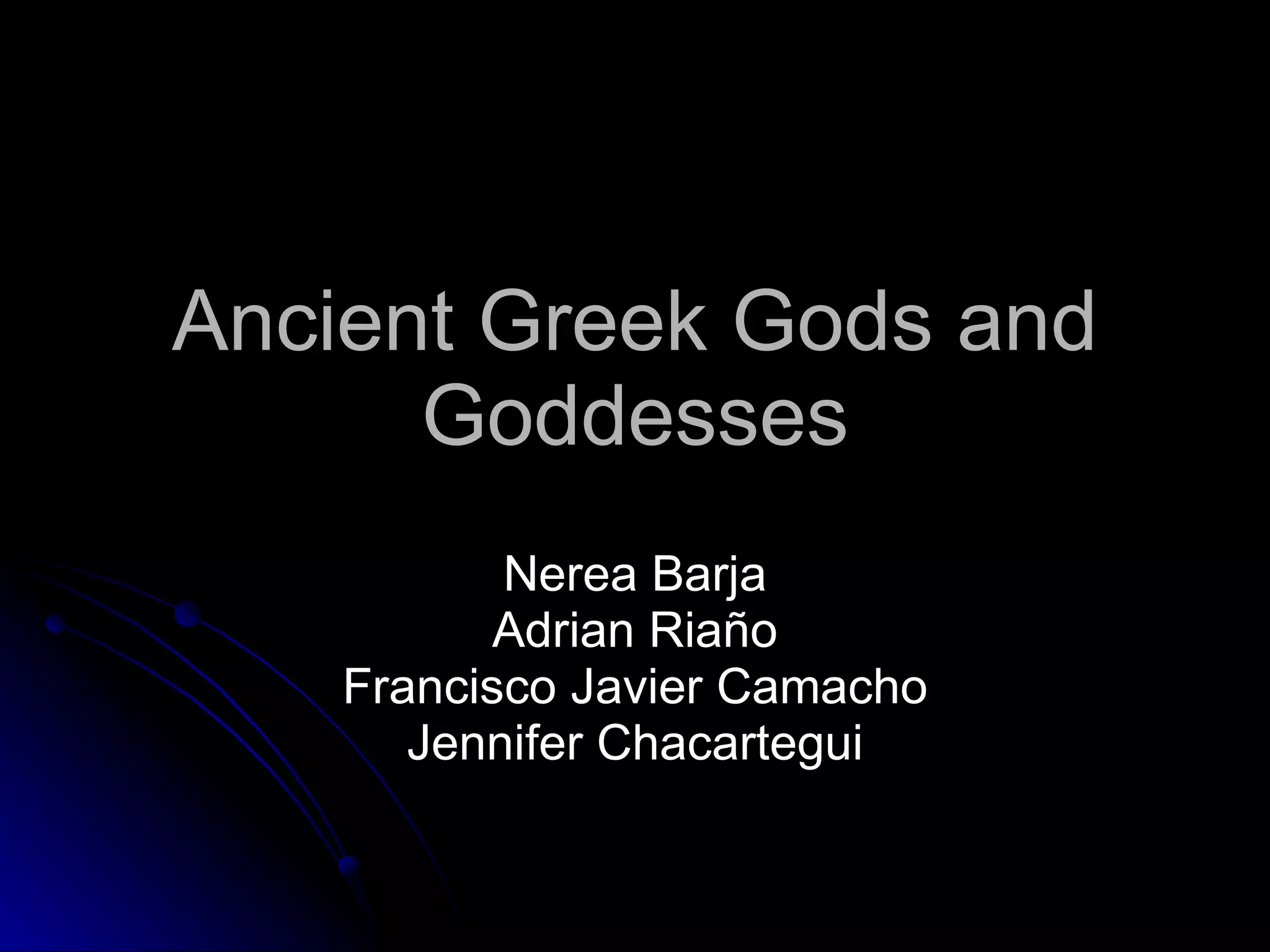 Ancient greek gods and goddesses | PPT