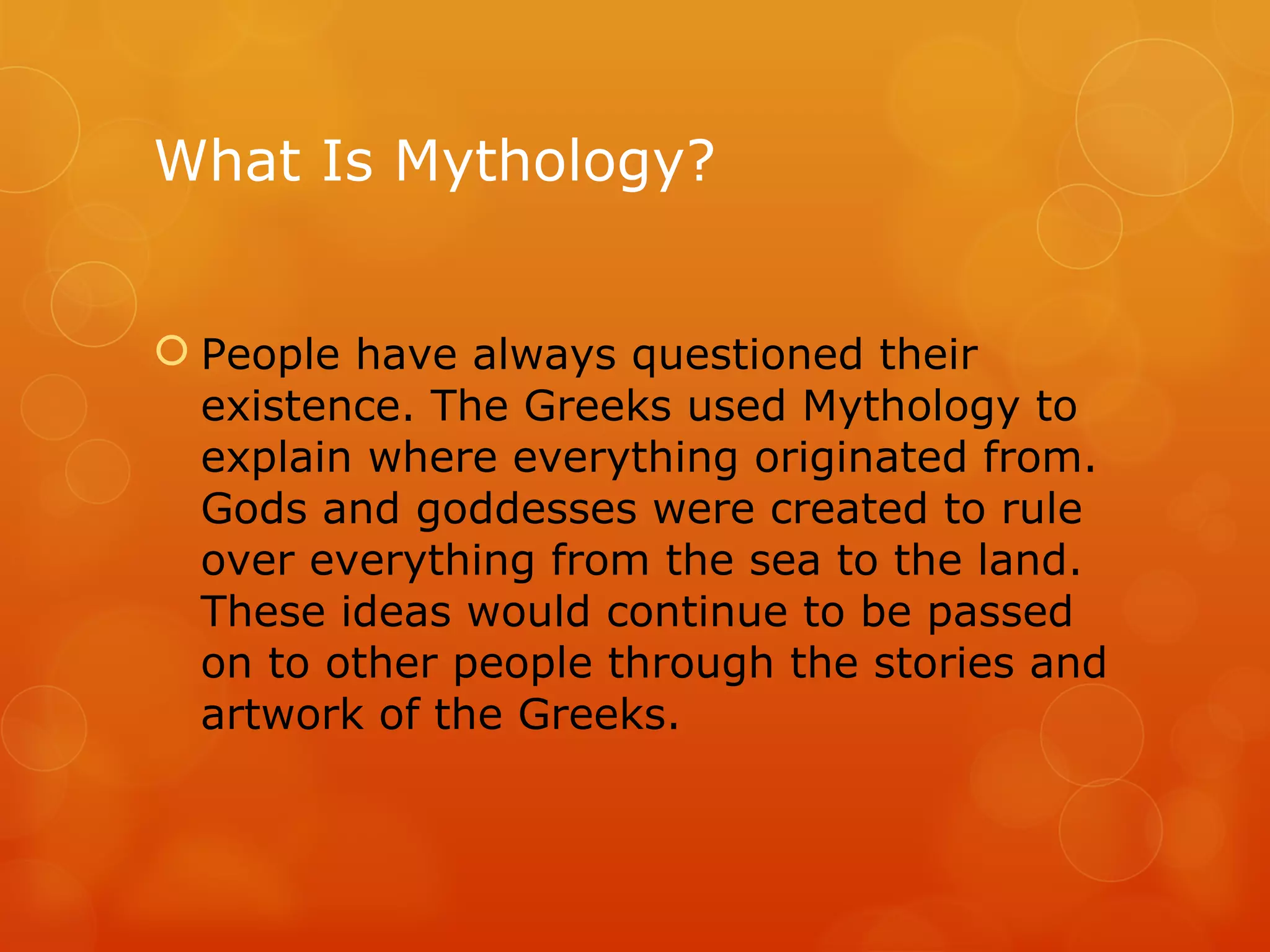 Ancient greek mythology | PPT