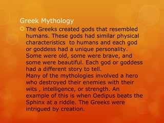 Ancient greek mythology | PPT