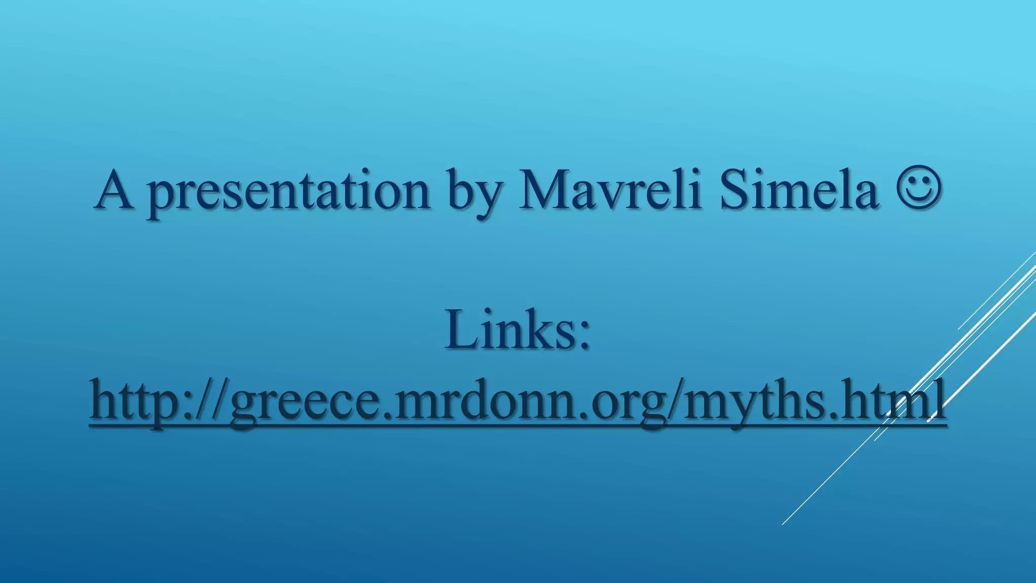 Ancient greek myths- Echo | PPTX