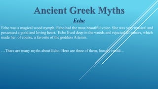 Ancient greek myths- Echo | PPTX