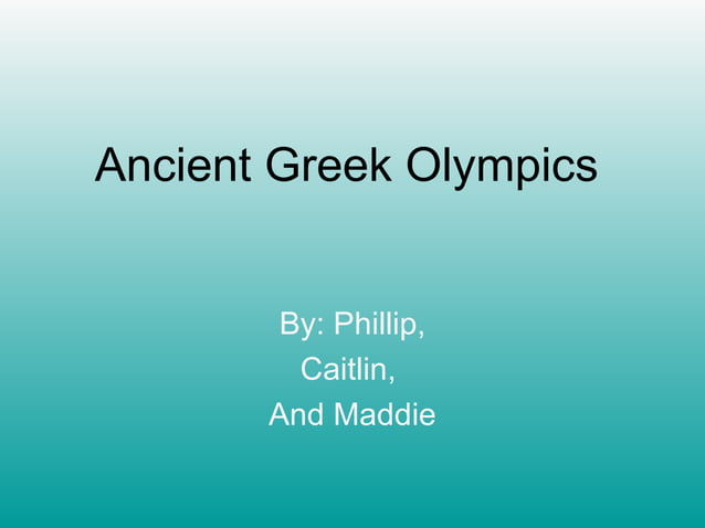 Ancient greek olympics | PPT | Olympic Sports | Sports