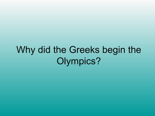 Ancient greek olympics | PPT | Olympic Sports | Sports