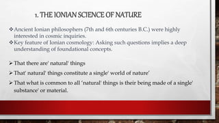 Ancient Greek Philosophers . Ancient Ionian philosophers (7th and 6th ...