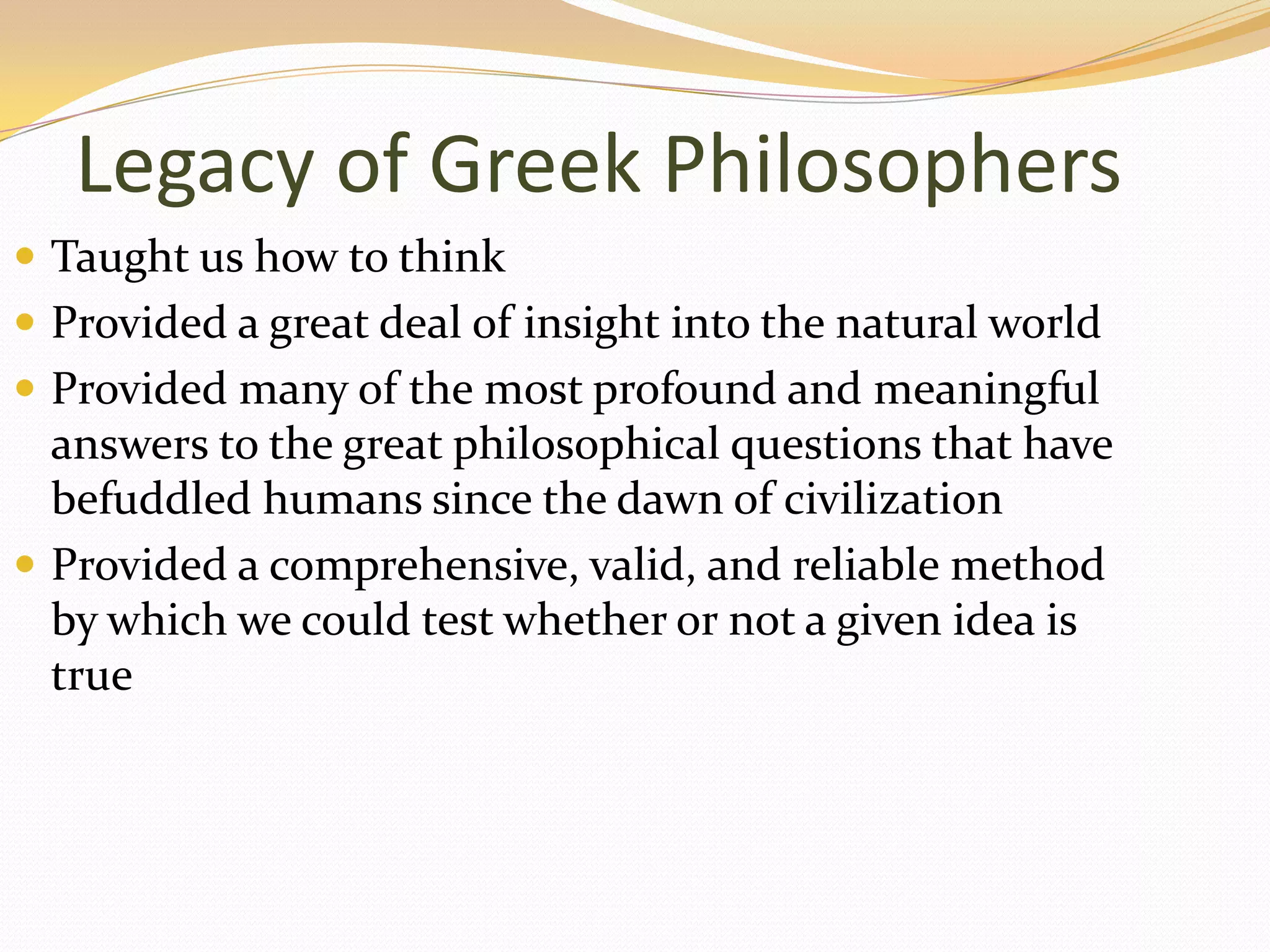 Ancient Greek Philosophy | PPTX