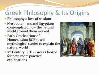 Ancient Greek Philosophy | PPTX