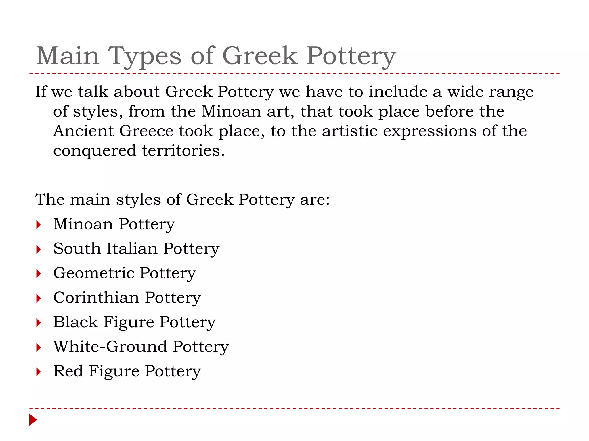 Ancient greek pottery | PPTX