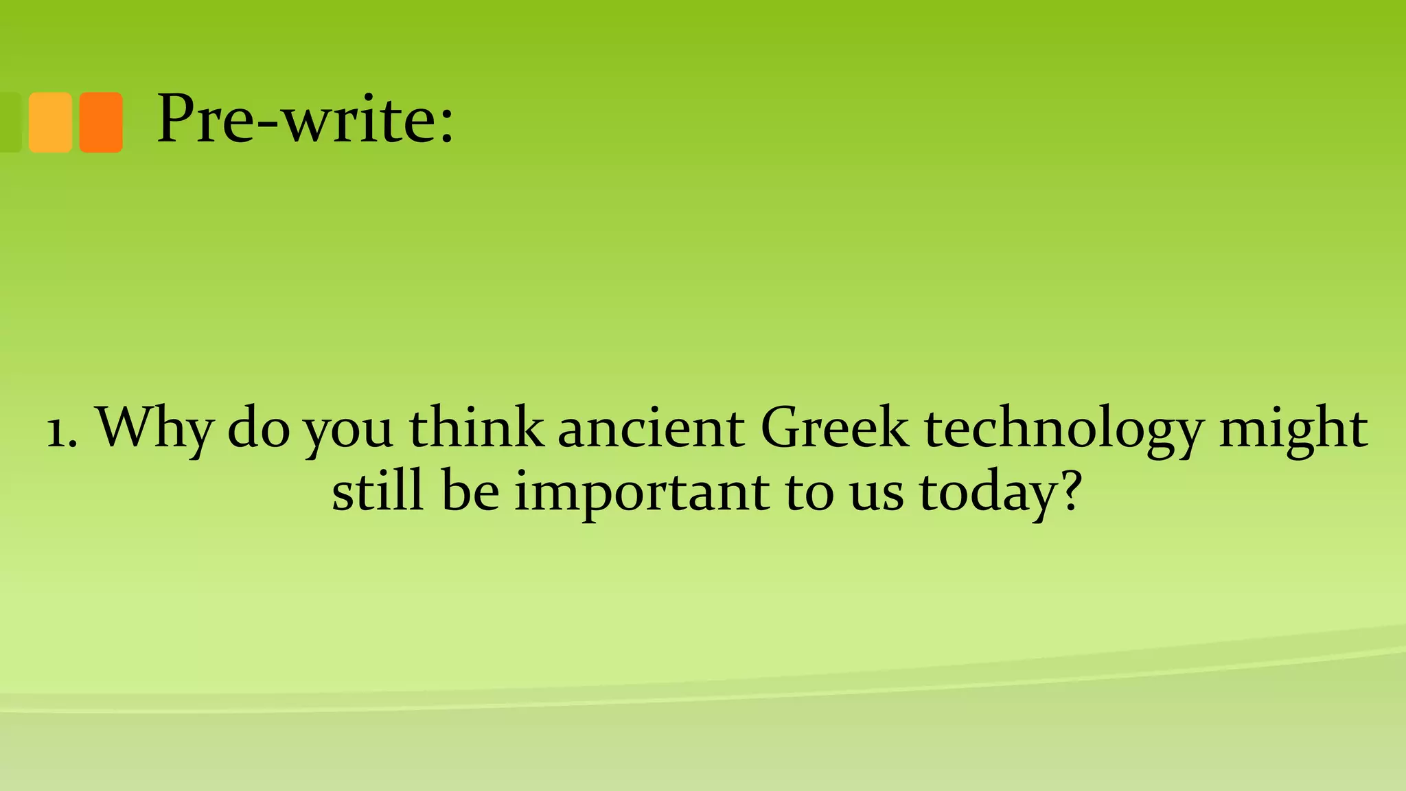 Ancient Greek Technology | PPTX