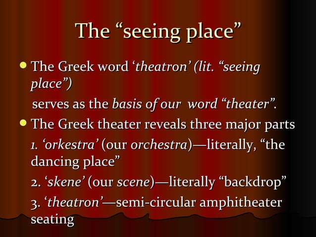 Ancient Greek Theater | PPT