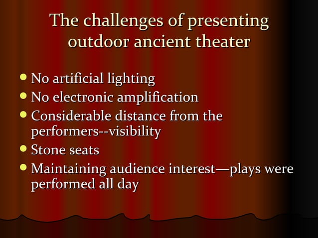 Ancient Greek Theater | PPT