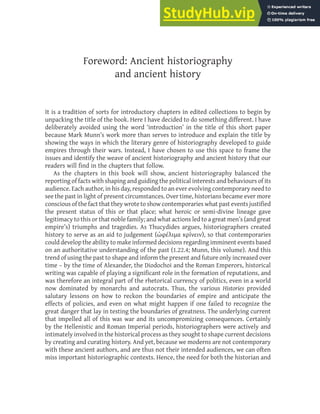 Ancient Historiography And Ancient History | PDF