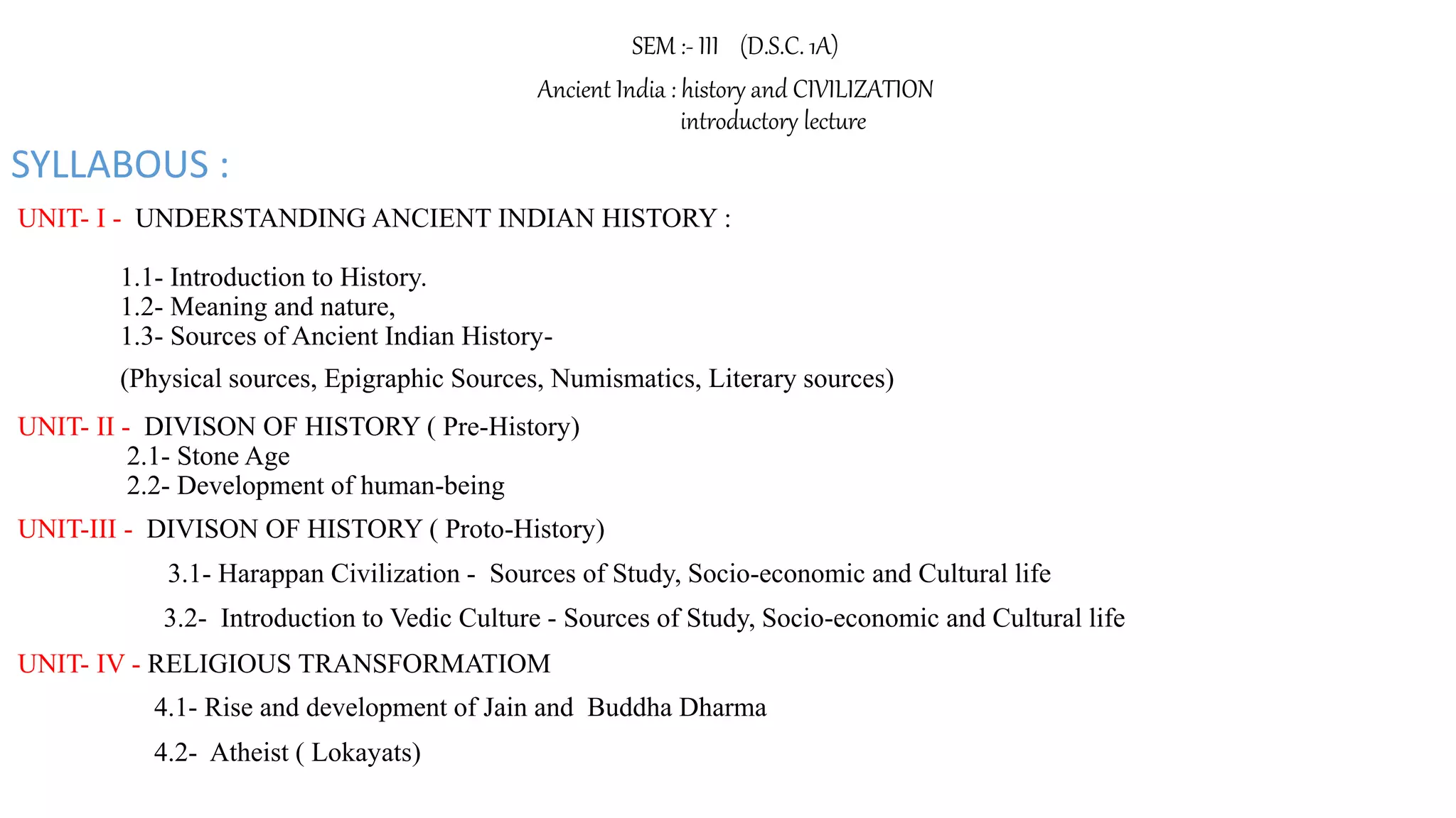 Ancient India History and Civilization | PPTX