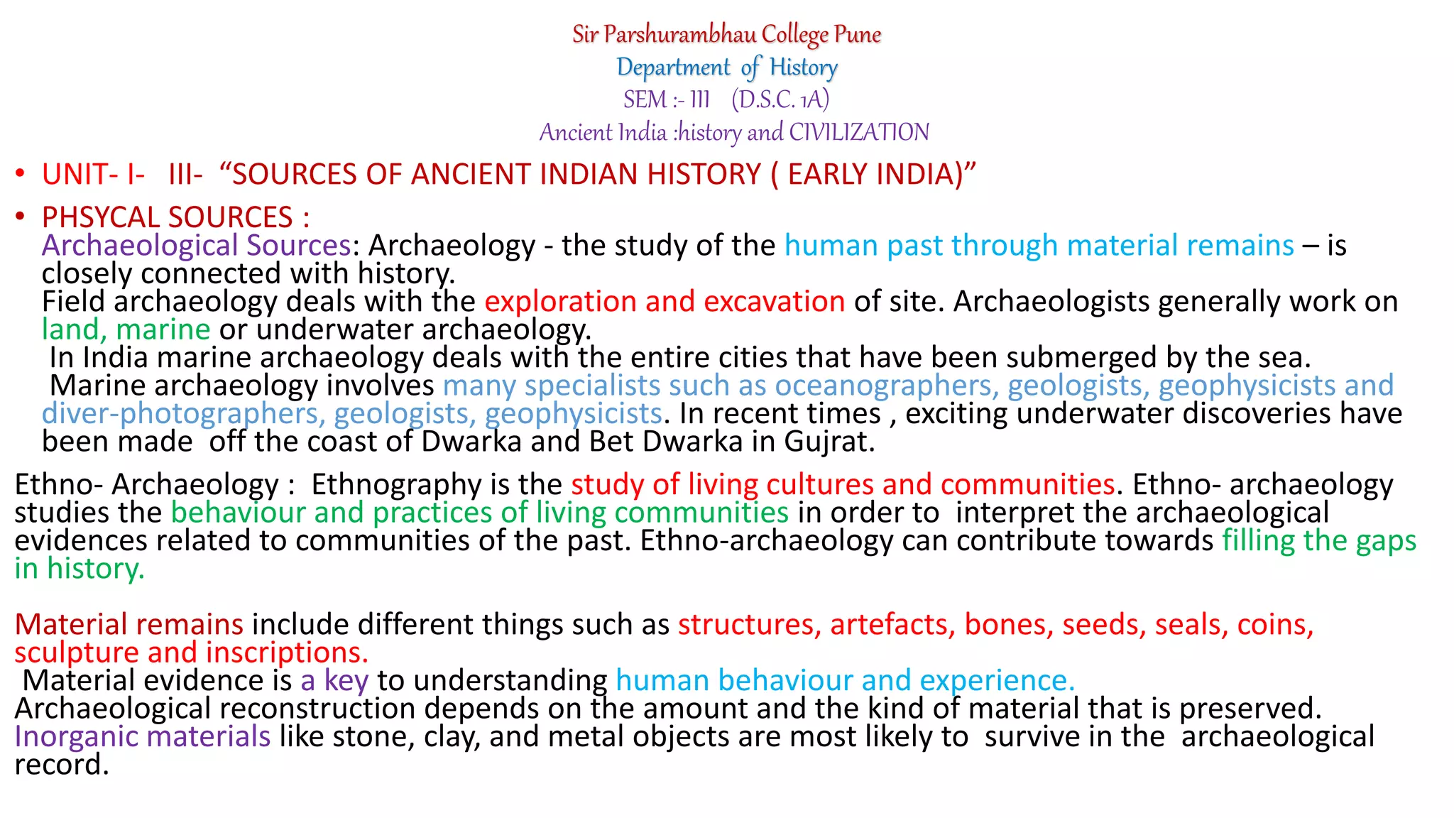 Ancient India History and Civilization | PPTX