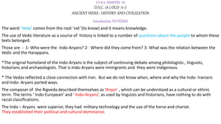 Ancient India History and Civilization | PPTX