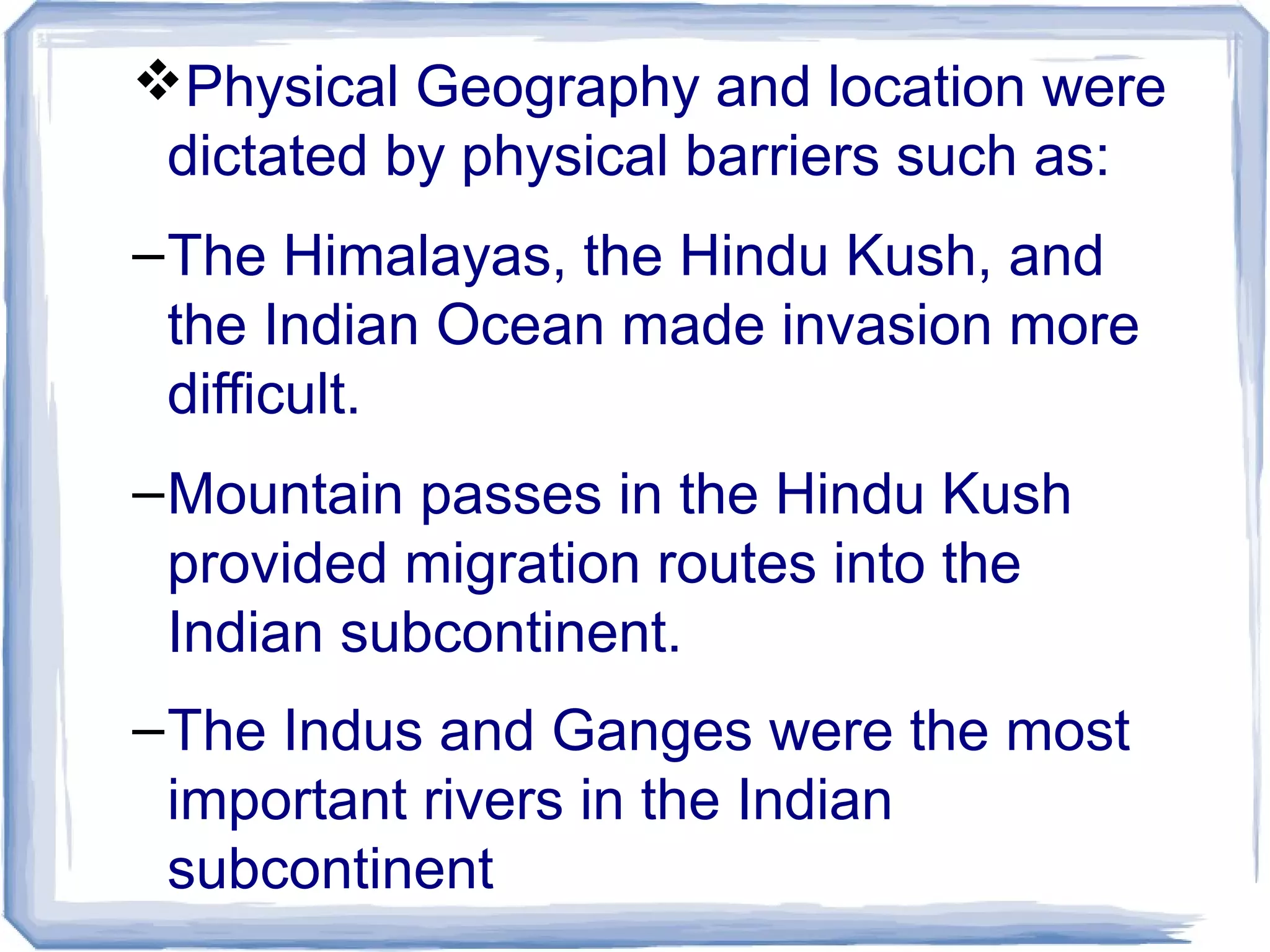 Ancient india geography & climate origins of hinduism & buddhism | PPT ...