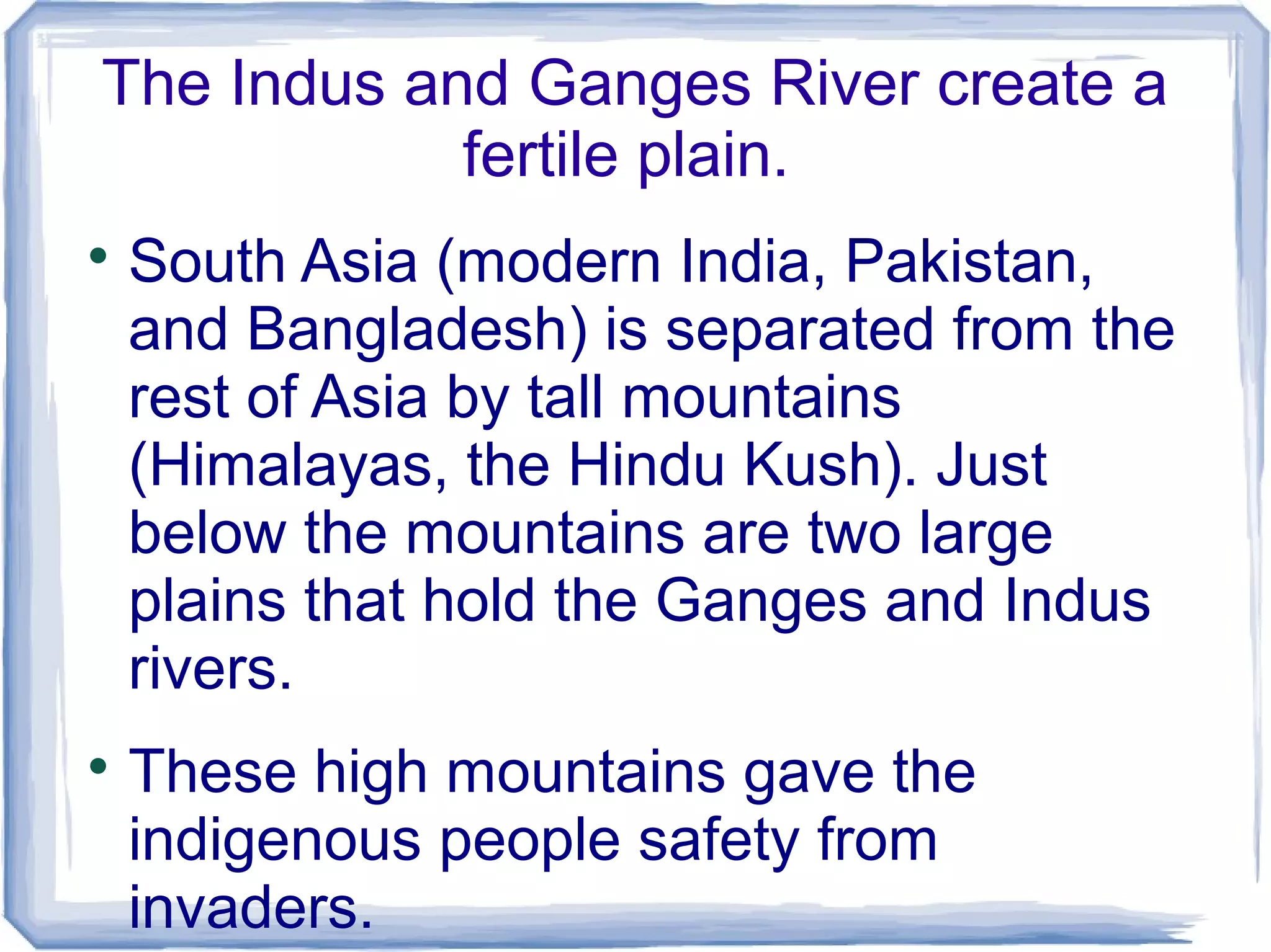 Ancient india geography & climate origins of hinduism & buddhism | PPT ...