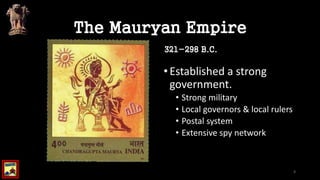 Ancient India: Mauryan & Gupta Empires | PPSX