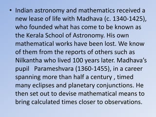 Ancient indian astronomy and mathematics | PPTX