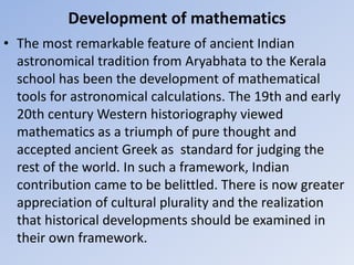 Ancient indian astronomy and mathematics | PPTX