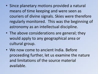 Ancient indian astronomy and mathematics | PPTX