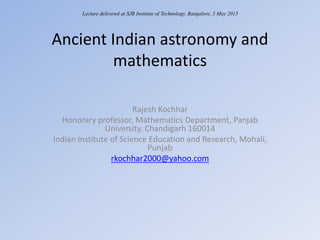 Early Indian Astronomy Gupta