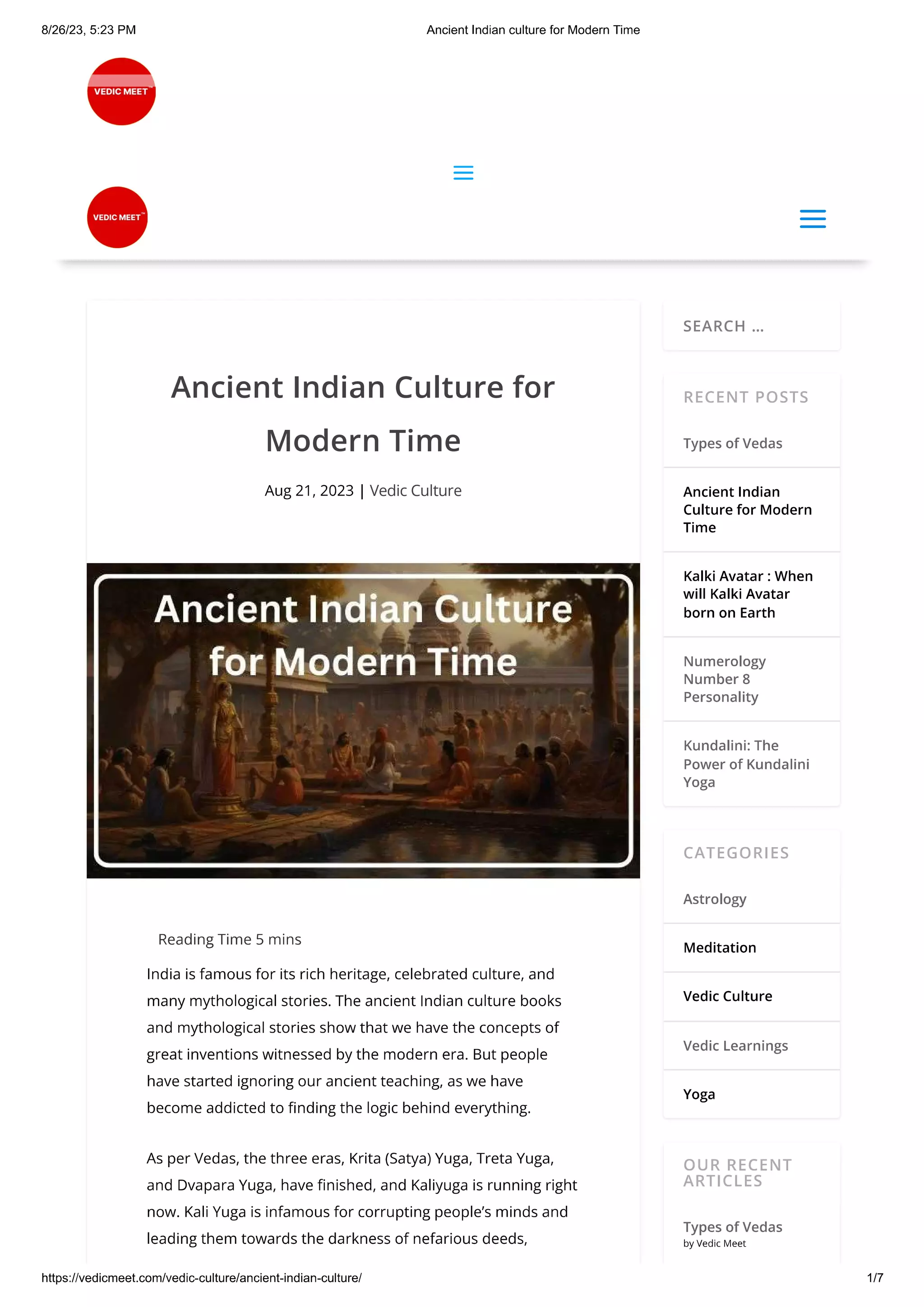 Ancient Indian Culture for Modern Time.pdf