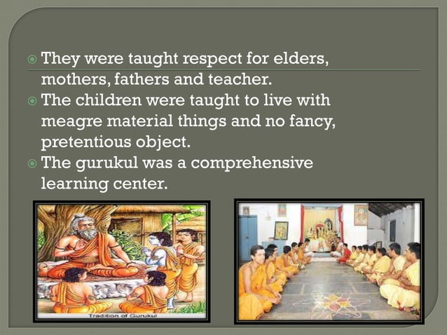 Ancient indian learning system gurukul system | PPTX | Hinduism ...