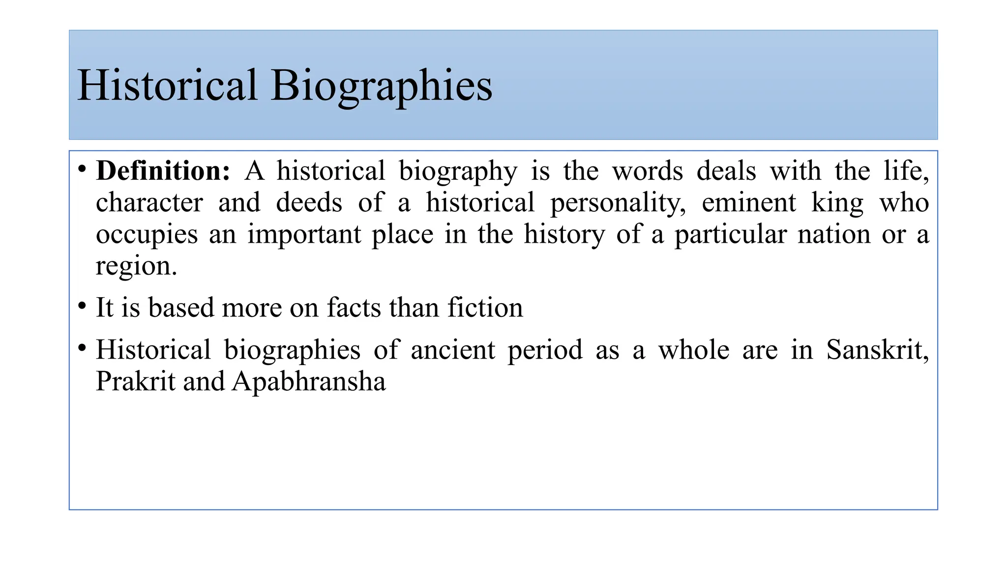 Ancient Indian Literary sources of History Part II | PPT
