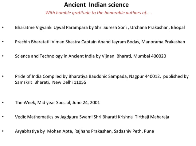Ancient indian science | PPT | Hinduism | Religion & Spirituality