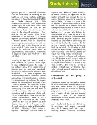 Ancient Indian Science On Cleanliness | PDF