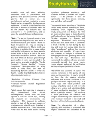 Ancient Indian Science On Cleanliness | PDF