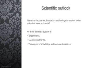 Ancient Indian sciene and technology | PPTX