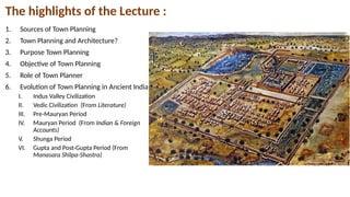 Ancient Indian Town Planning and Architecture | PPTX