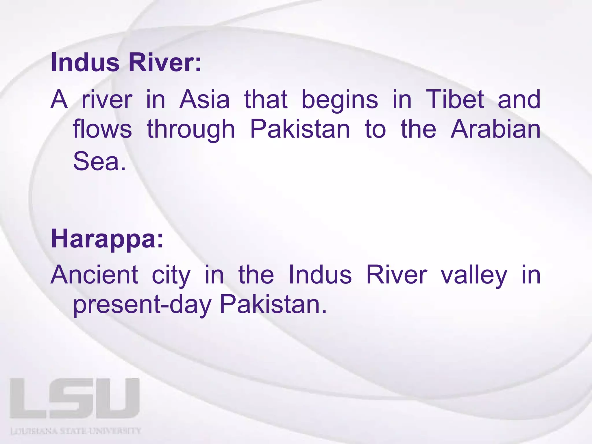 Ch. 6 - Ancient India Vocabulary | PPT