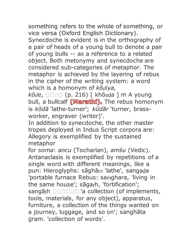 Ancient indus script corpora, from ca. 3500 bce ( from google.com ) . | PDF