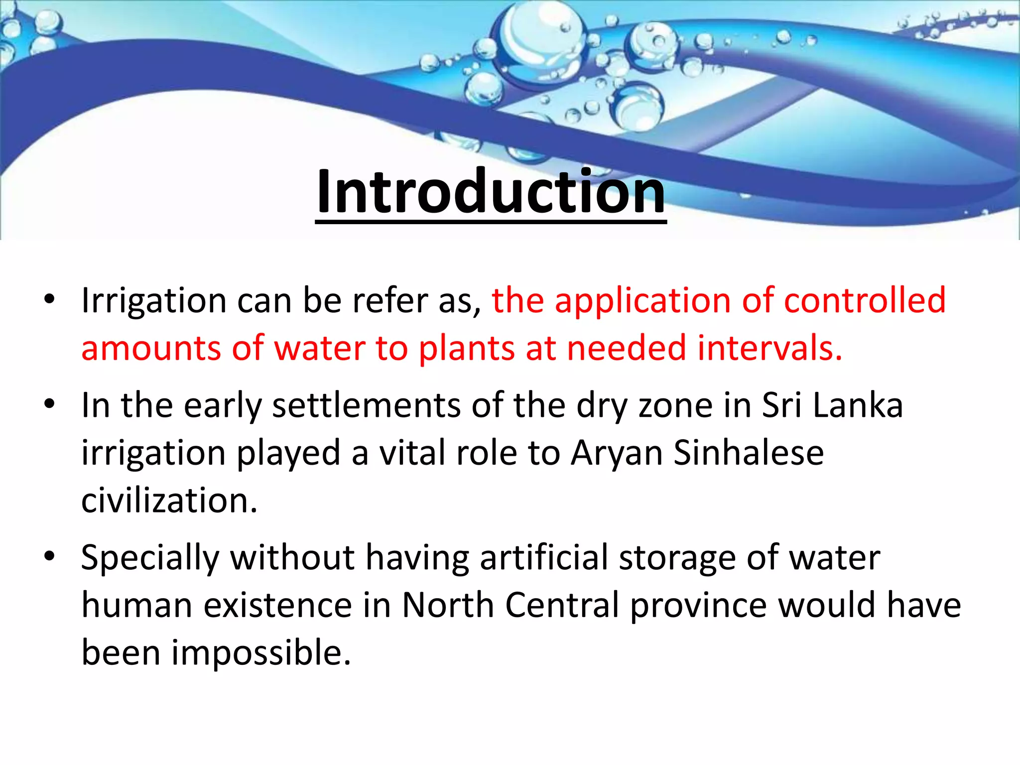 Ancient irrigation system | PPTX