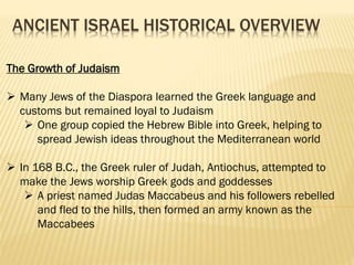 Ancient israelite historical overview | PPTX