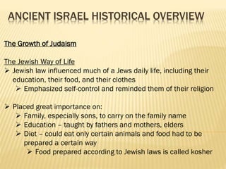 Ancient israelite historical overview | PPTX