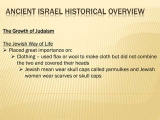 Ancient israelite historical overview | PPTX