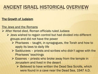 Ancient israelite historical overview | PPTX